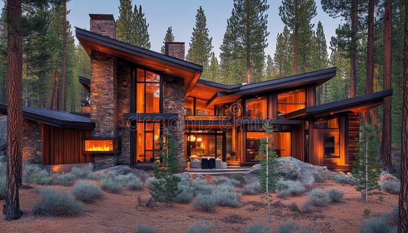 Luxury Mountain Home Modern Architecture, Sleek Design, Expansive ...