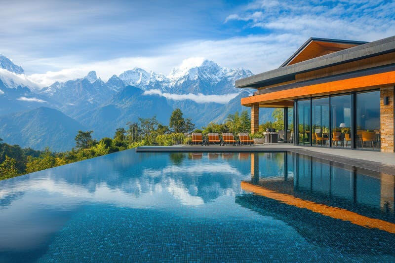 Luxury Mountainside Villa with Infinity Pool and Scenic Mountain Views ...