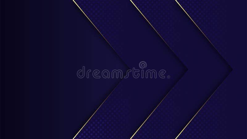 Luxury Navy Blue Abstract Background with Golden Line. Vector ...