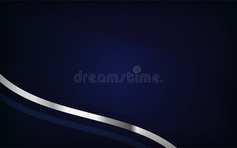 Luxury Navy and Silver Lines Combinations Background Design Stock ...