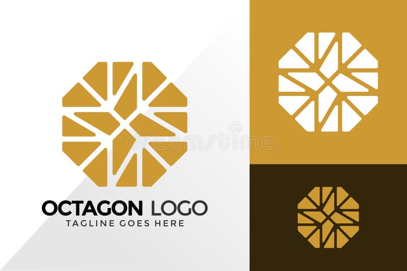 Octagon logo vector set stock vector. Illustration of geometric - 80741718