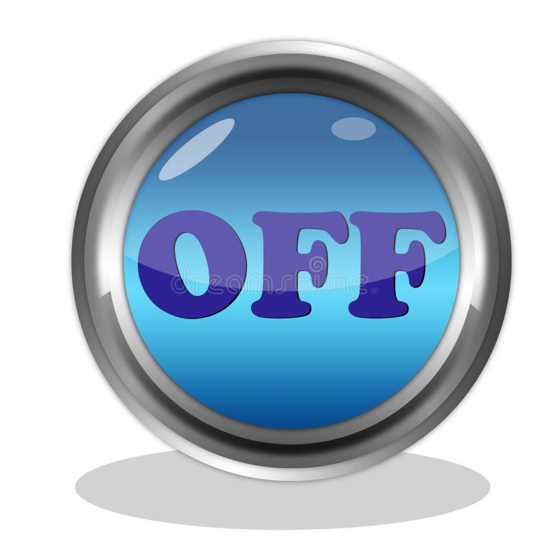 The Luxury Off Button Template. Stock Illustration - Illustration of ...