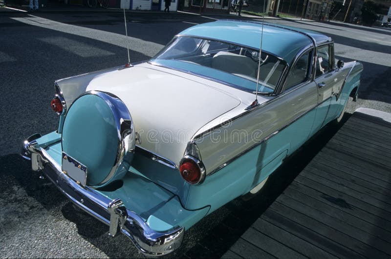 Luxury old-timer car stock image. Image of mirror, collecting - 19105445
