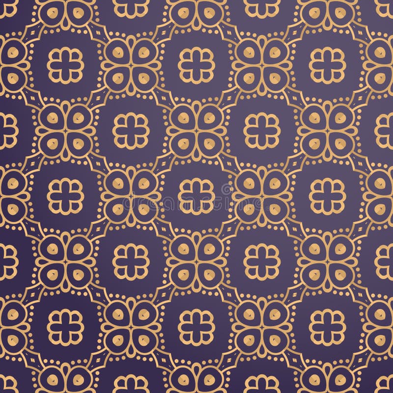 Luxury Ornamental Background in Gold Color Stock Vector - Illustration ...