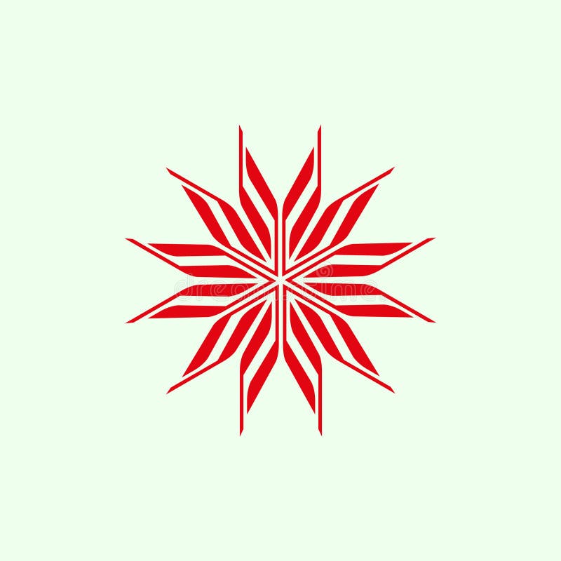 Luxury Ornamental Red Star Logo Design Stock Illustration ...