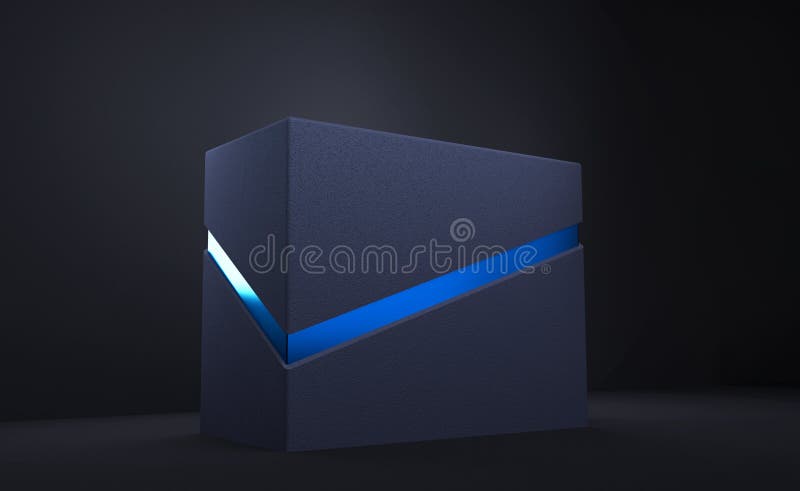 Packaging Blue Dots Background Stock Illustration - Illustration of ...