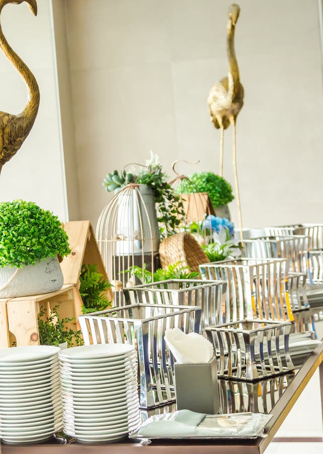 Luxury Party Dinner Table Setting Concept Stock Photo - Image of party ...