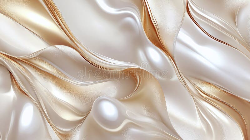 Luxury Pattern Featuring Pearl and Metallic Effects with Organic Flow ...
