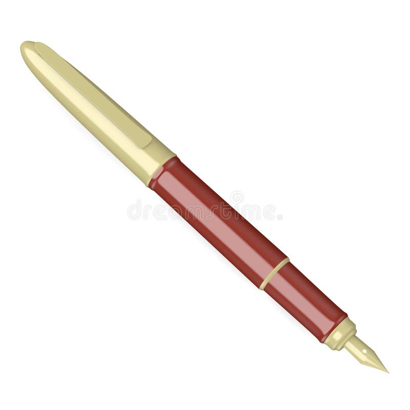 Luxury Pen Red Plastic Gold Stock Illustrations – 12 Luxury Pen Red ...