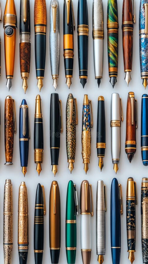 Luxury Pen and Stationery Store Stock Illustration - Illustration of ...