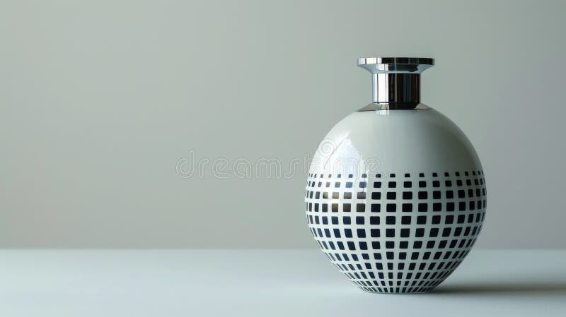 Luxury Perfume Bottle with a Geometric Design Stock Image - Image of ...