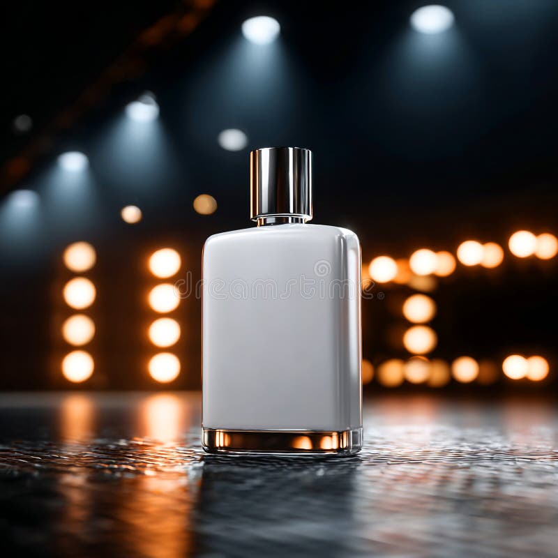 Luxury Perfume Bottle Mockup Elegant Fragrance Packaging Design Stock ...
