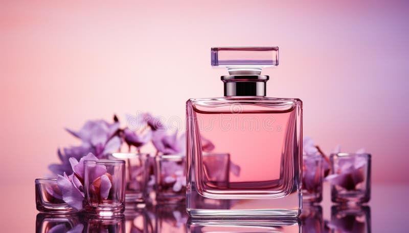 Luxury Perfume Bottle Reflects Elegance and Femininity in Pink ...
