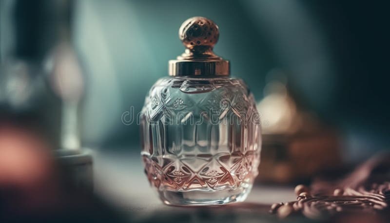 Luxury Perfume Bottle Scented Liquid in Glass, Elegance and Freshness ...