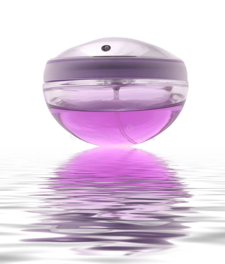 Luxury Perfume Bottle with Water Reflection Stock Photo - Image of ...