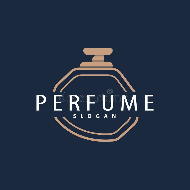 Luxury Perfume Logo, Cosmetic Spray Bottle Perfume Illustration Design ...