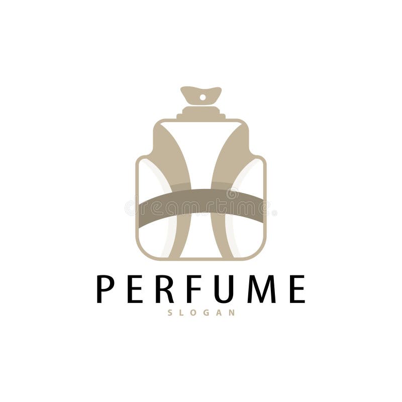 Luxury Perfume Logo, Cosmetic Spray Bottle Perfume Illustration Design ...