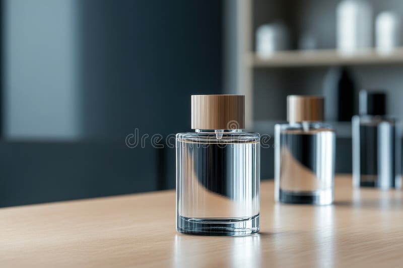 Luxury Perfume Presentation, Luxurious Perfume Vials Displayed Neatly ...