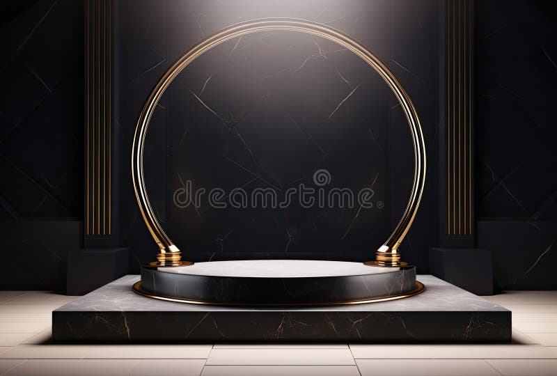 Luxury Podium for Product Presentation Stock Illustration ...