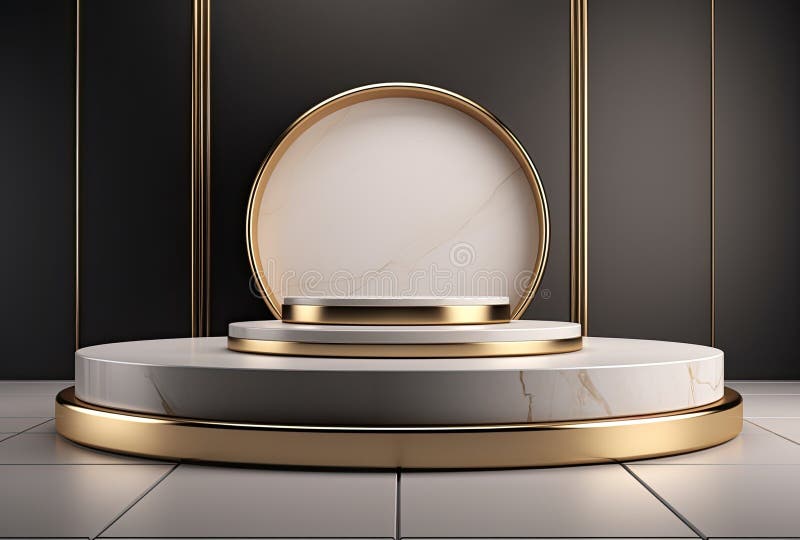Luxury Podium for Product Presentation Stock Illustration ...