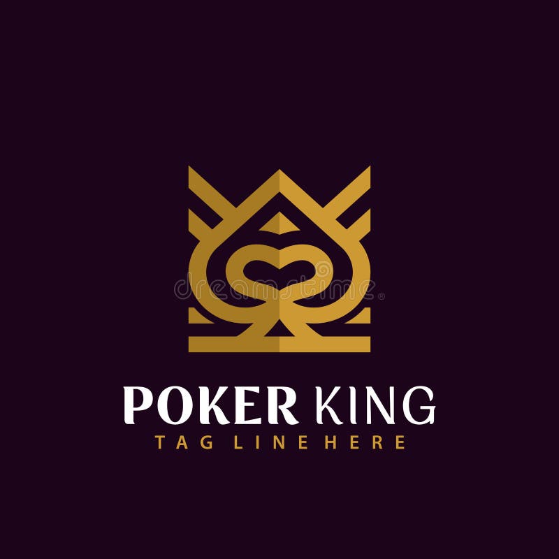 Gold Poker King Logo Design, Abstract Logos Designs Vector Concept for ...