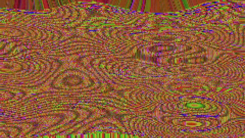 Luxury Polychrome Overlay. Glitch Imitation, Psychedelic Art Stock ...