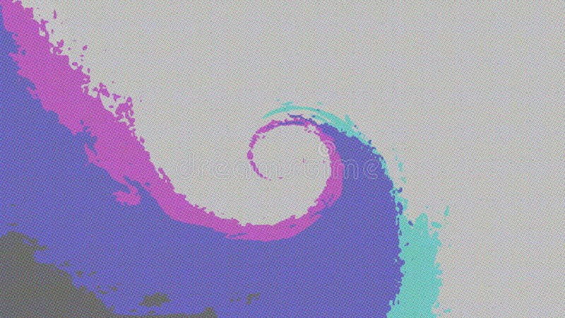 Luxury Polychrome Transformations. Cartoon Style Vortex Effect. Stock ...