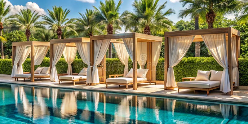 A Luxury Poolside Experience Where Guests Bask in the Opulence of ...