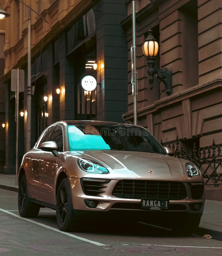 Luxury Porsche Macan Parked in the Street Editorial Stock Photo - Image ...