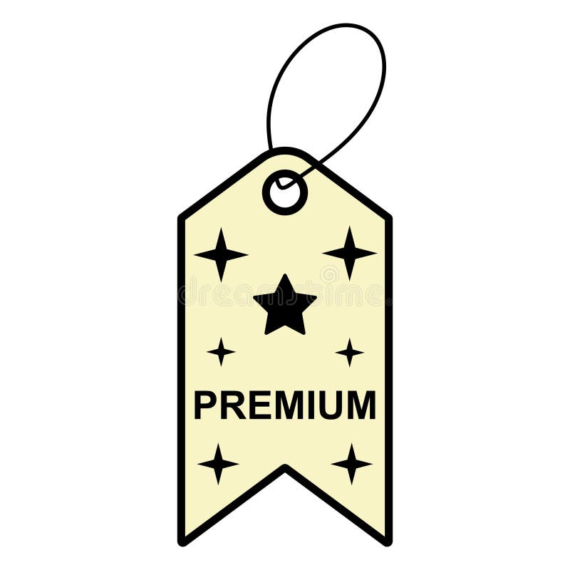 Luxury Premium Label Tag with Stars, Ideal for Marketing Visuals Stock ...