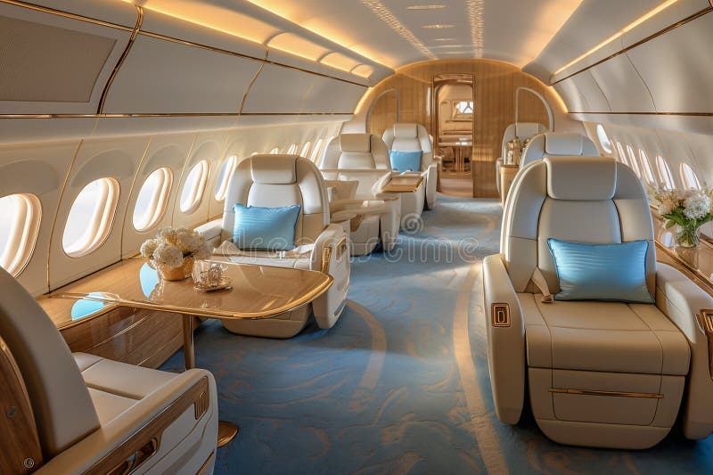 Luxury Premium Plane , Flying by Private Plane. Airplane Stock ...