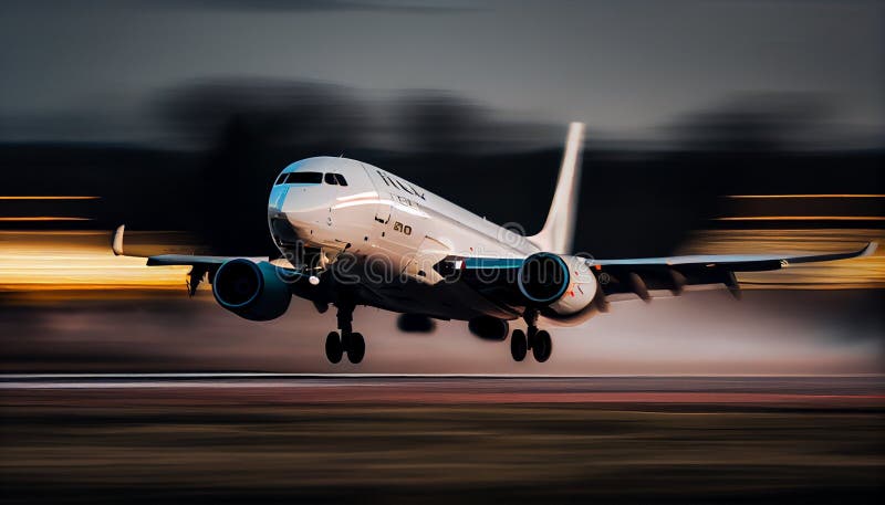 Luxury Private Jet Ai Generated Stock Illustration - Illustration of ...