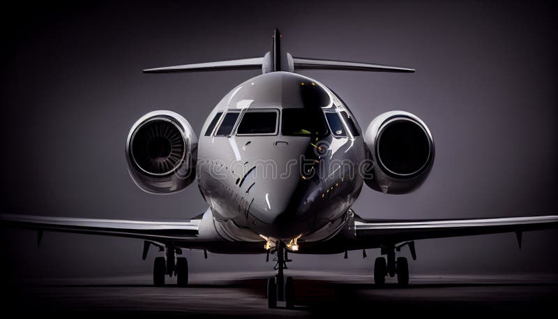 Luxury Private Jet Ai Generated Stock Illustration - Illustration of ...