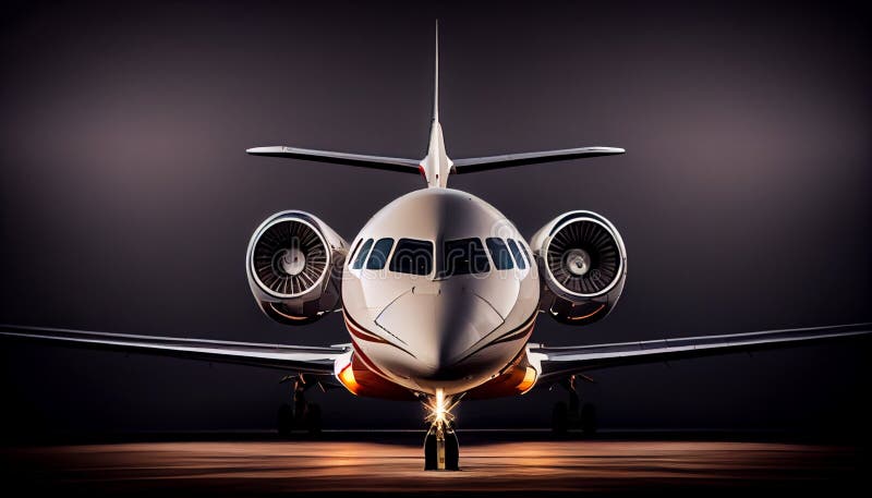 Luxury Private Jet Ai Generated Stock Illustration - Illustration of ...