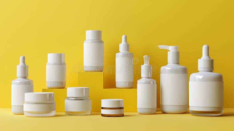 Luxury Product Cosmetic Packaging with Background Stock Image - Image ...