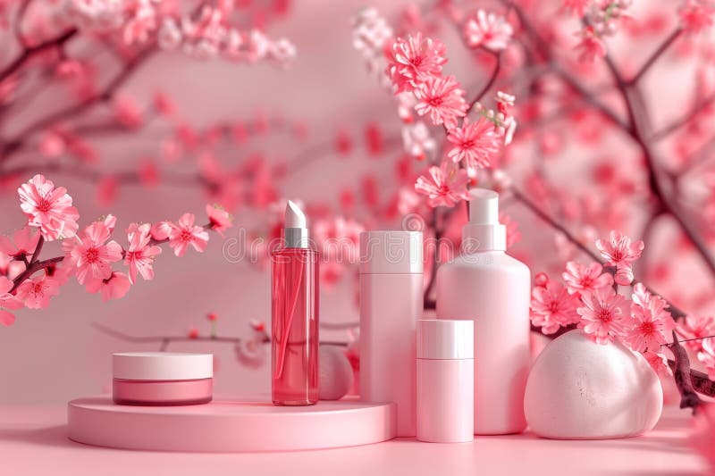 Luxury Product Cosmetic Packaging with Background Stock Image - Image ...