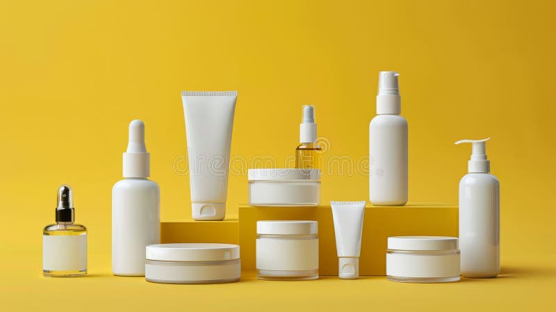 Luxury Product Cosmetic Packaging with Background Stock Photo - Image ...