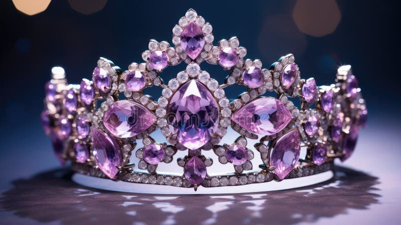 Luxury purple diamonds stock illustration. Illustration of close ...