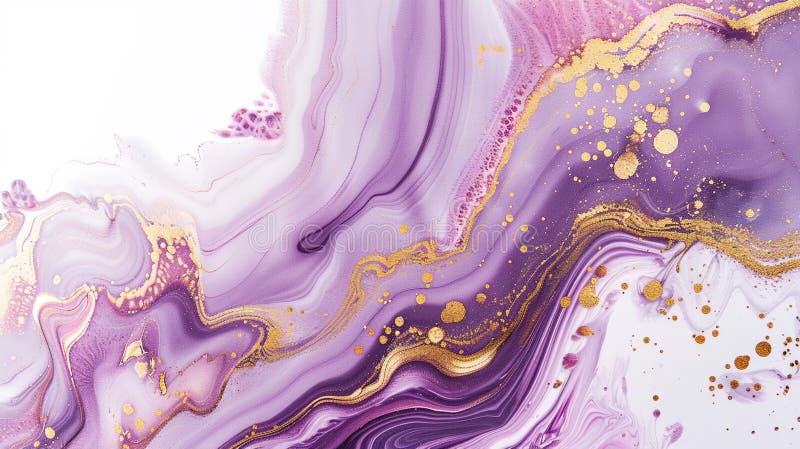 Luxury Purple Marble Texture with Gold Veins. Abstract Background for ...