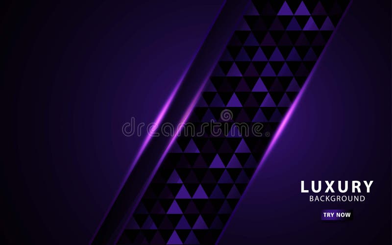 Luxury Purple Overlay Layers Background. Realistic Light Effect on ...