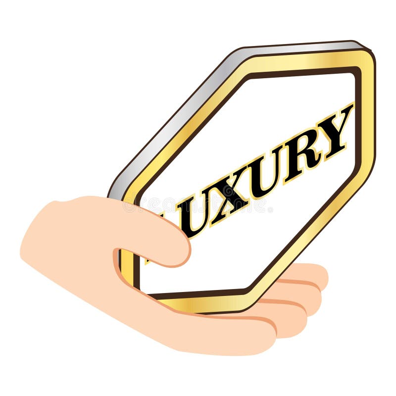 Luxury Quality Icon Isometric Vector. Luxury Quality Sign in Human Hand ...