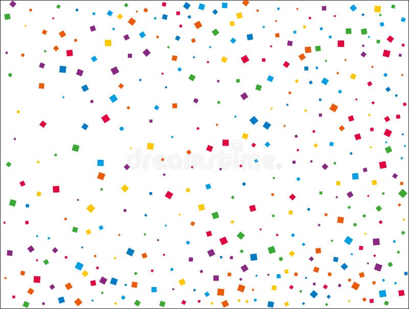 Luxury Rainbow Squares Confetti. Vector Illustration. Stock Vector ...