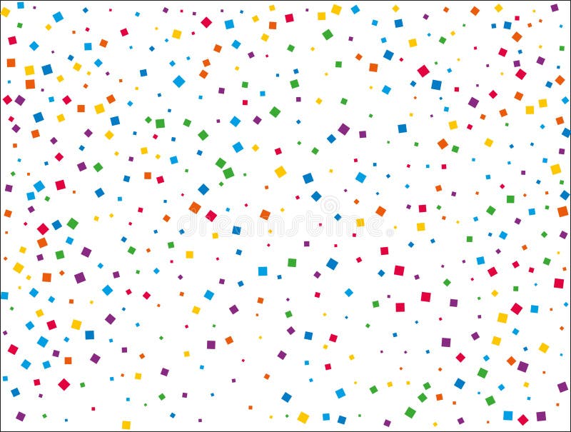 Luxury Rainbow Squares Confetti. Vector Illustration. Stock Vector ...