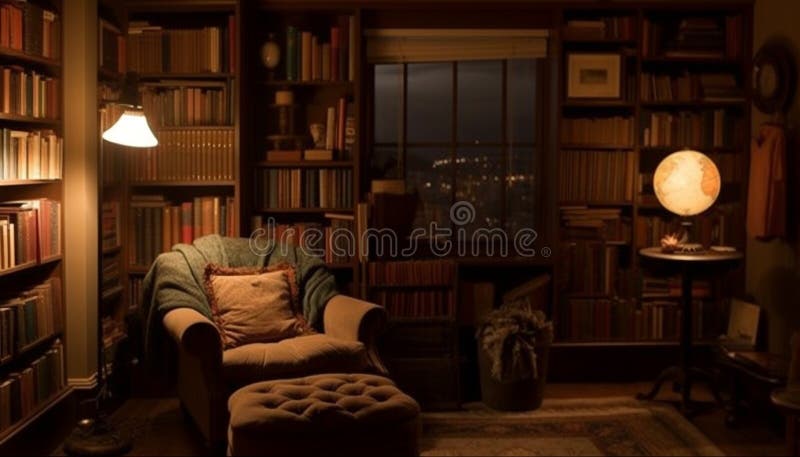 Luxury Reading Nook in Modern Home Interior Generated by AI Stock ...