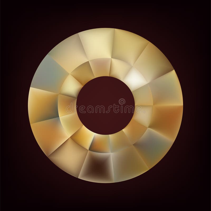 Luxury Realistic Gold Ring. Premium Golden Circle Stock Vector - Illustration of luxury, brass ...