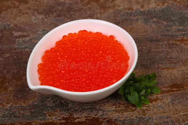 Luxury Red Caviar stock image. Image of appetizer, black - 190246813
