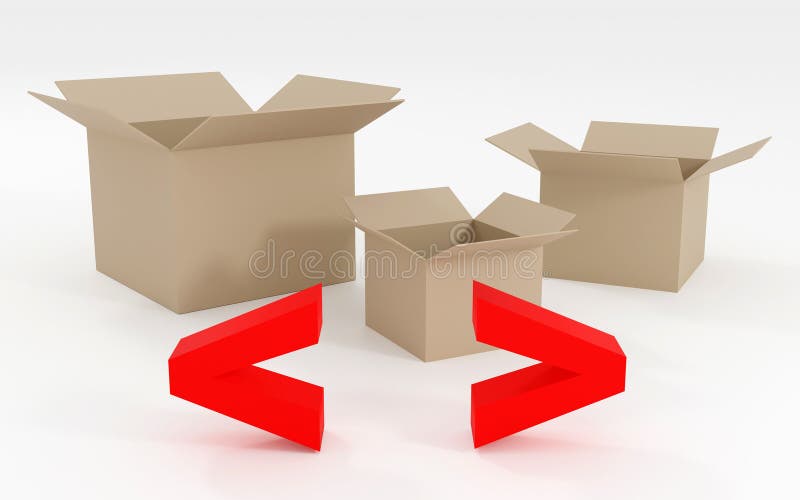 Luxury Red Inscription Angle Brackets with Boxes, Soft Light, Light ...