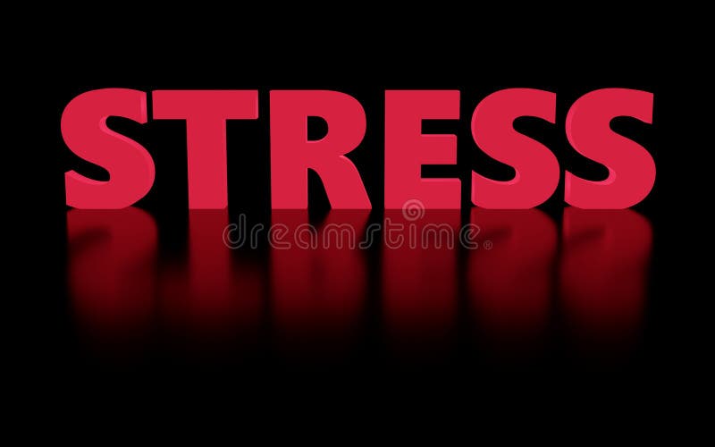 Luxury Red Inscription Stress on Black Podium, Soft Light, Smooth ...