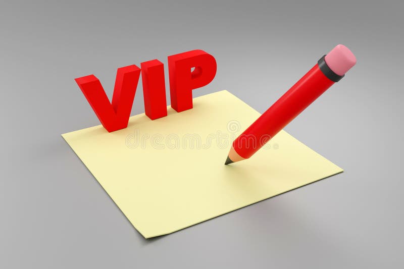 Luxury Red Inscription Vip on Grey Podium, Soft Light, Smooth ...