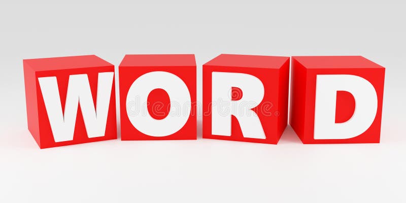 Luxury Red Inscription Word on Light Podium, Soft Light, Smooth ...